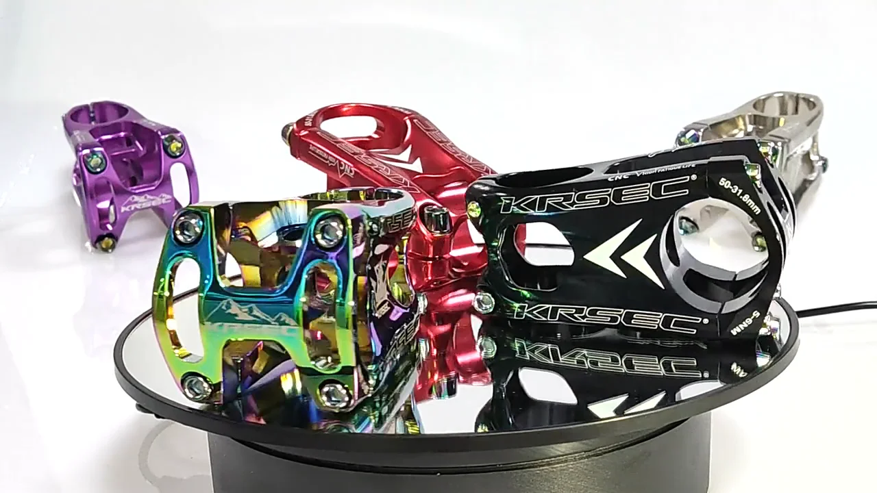 Krsec 31.8*50mm Cnc Rainbow Colorful Mtb Bicycle Short Stem Bike ...
