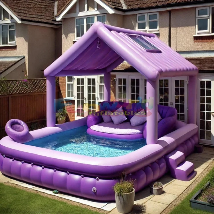 Backyard Party PVC Floating Pub House Water Bed Inflatable