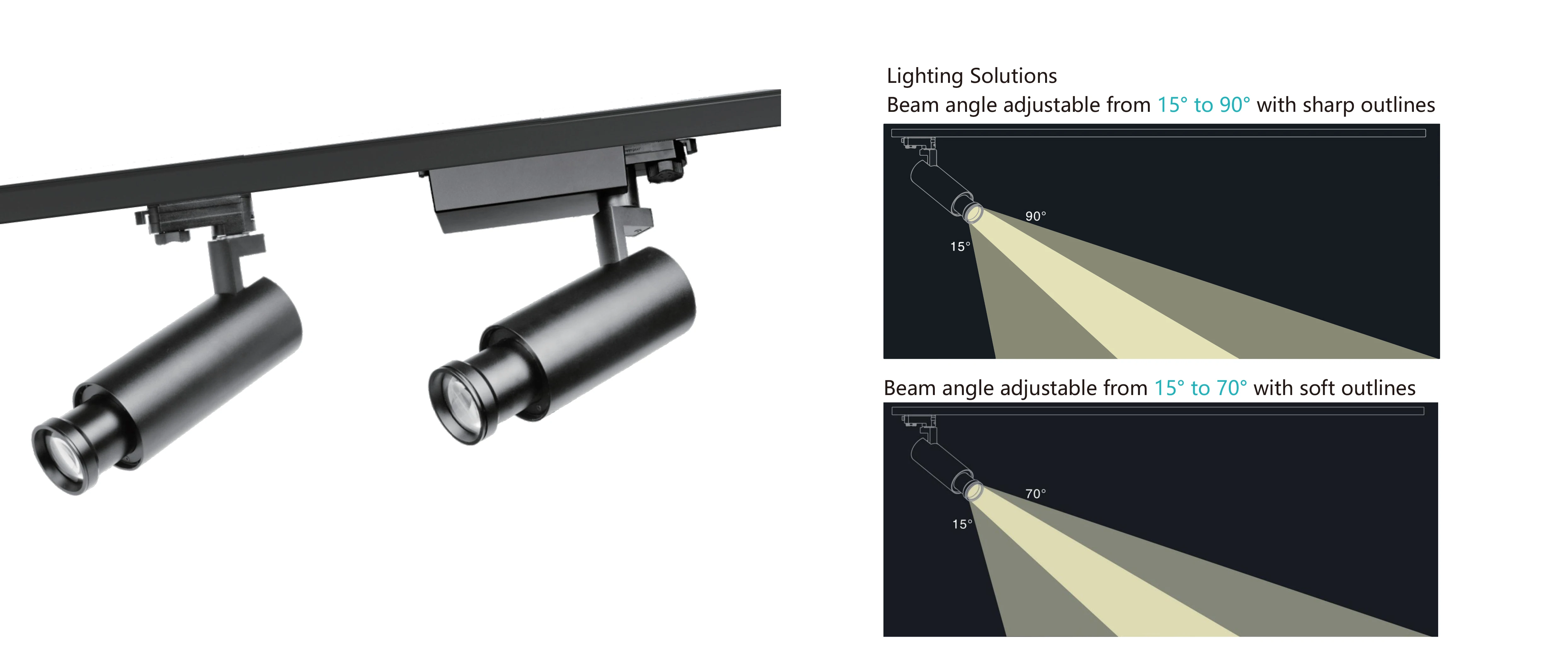 15-90 Degree Beam Angle Adjustable Spotlight 10W 15W 20W 30W Zoomable ...