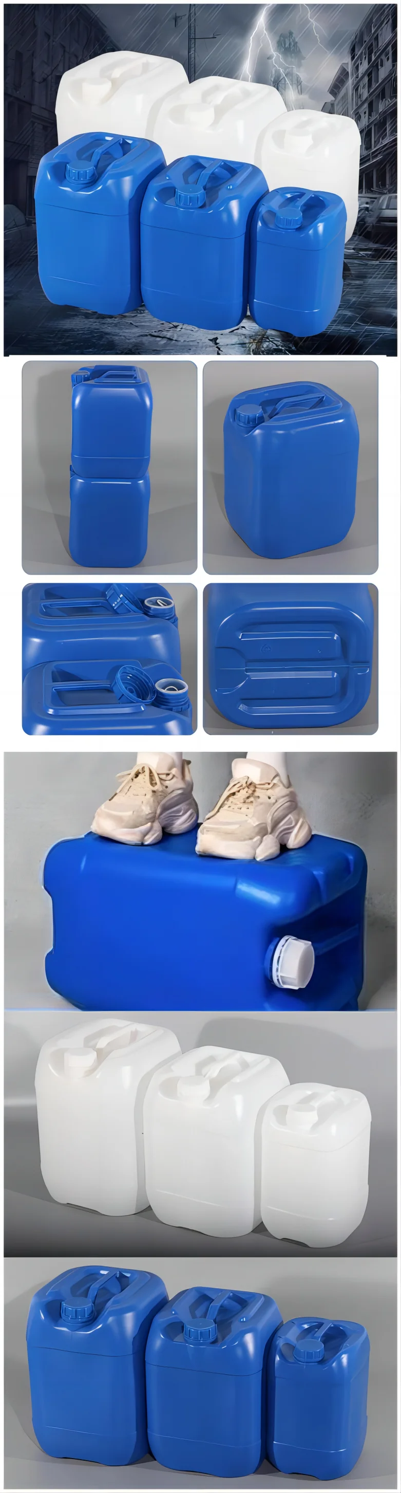 5l 10l 20l 25l 30l Chemical Industry Plastic Stacking Drums Pails Barrels - Buy Plastic Jerry ...