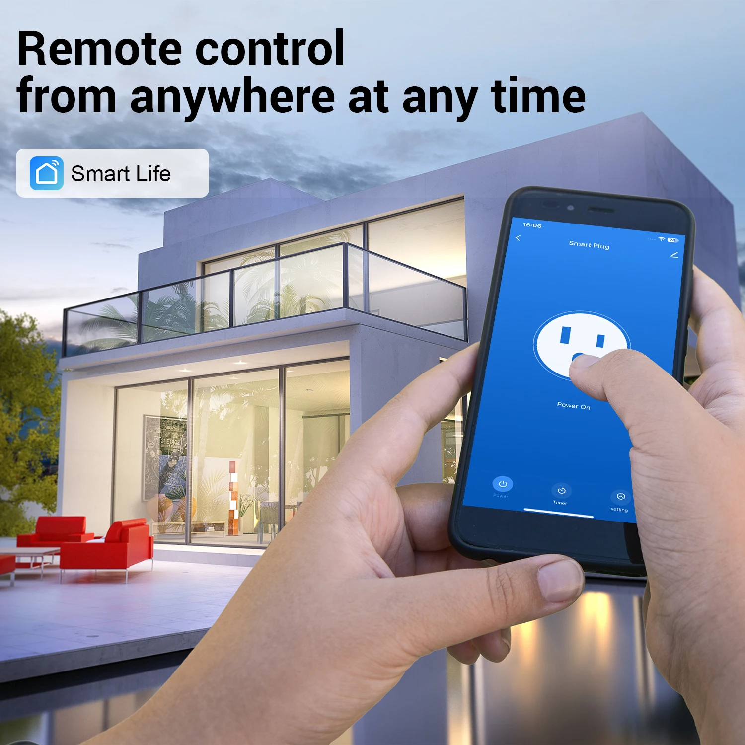 Matter Smart Plug 15A/1800W Wi-Fi Plug Outlet for Smart Home Devices ...