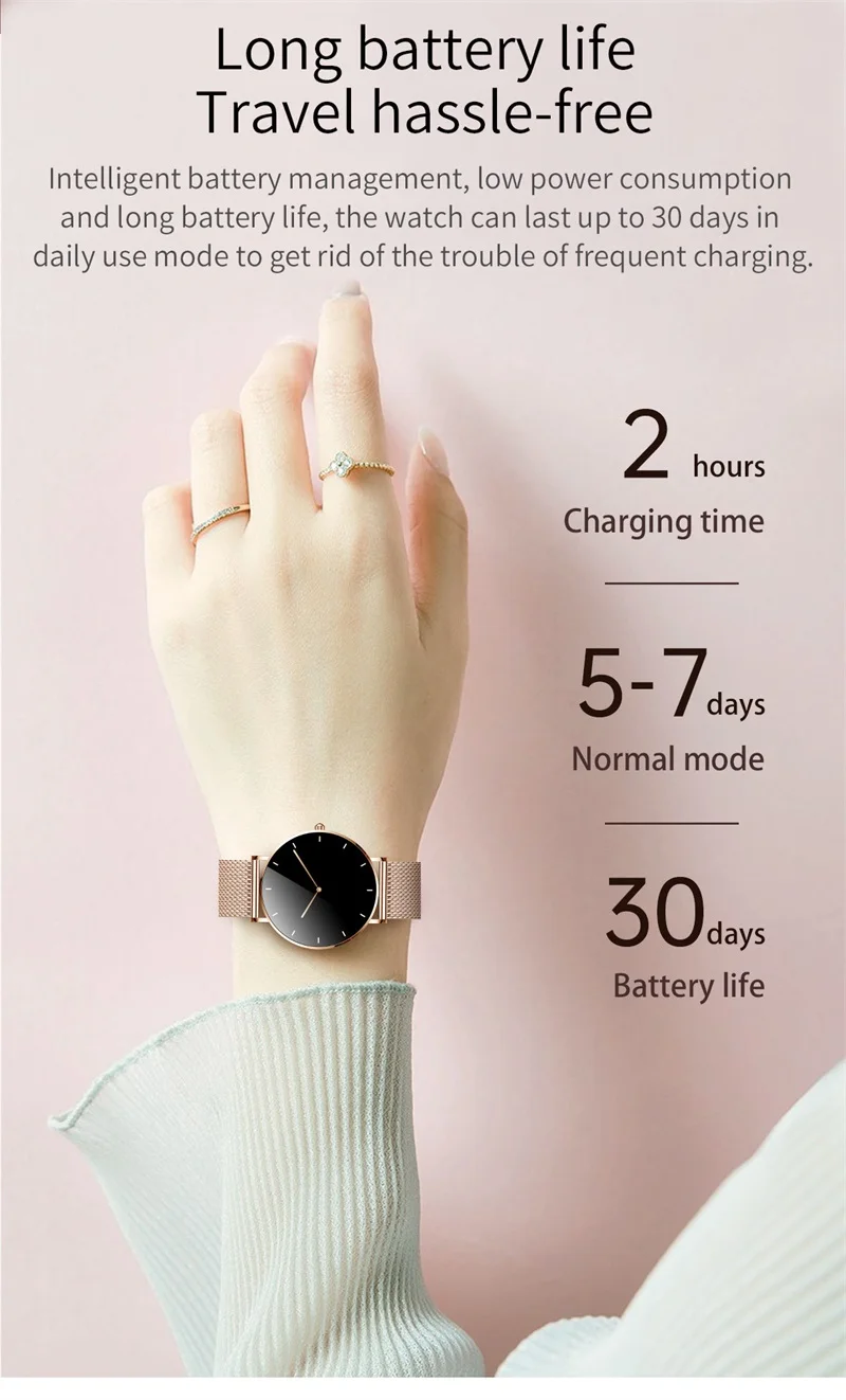 Ultrathin Smart Watch T8 - 1.32 Inch AMOLED Screen