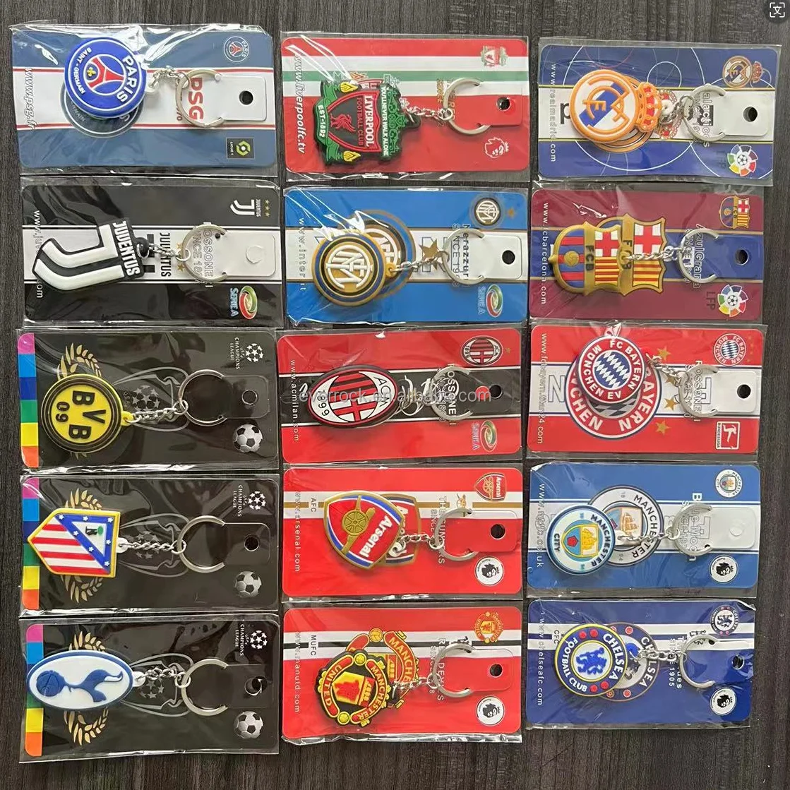 Football Team Key Ring - EVER ROCK PVC Keychain Wholesale