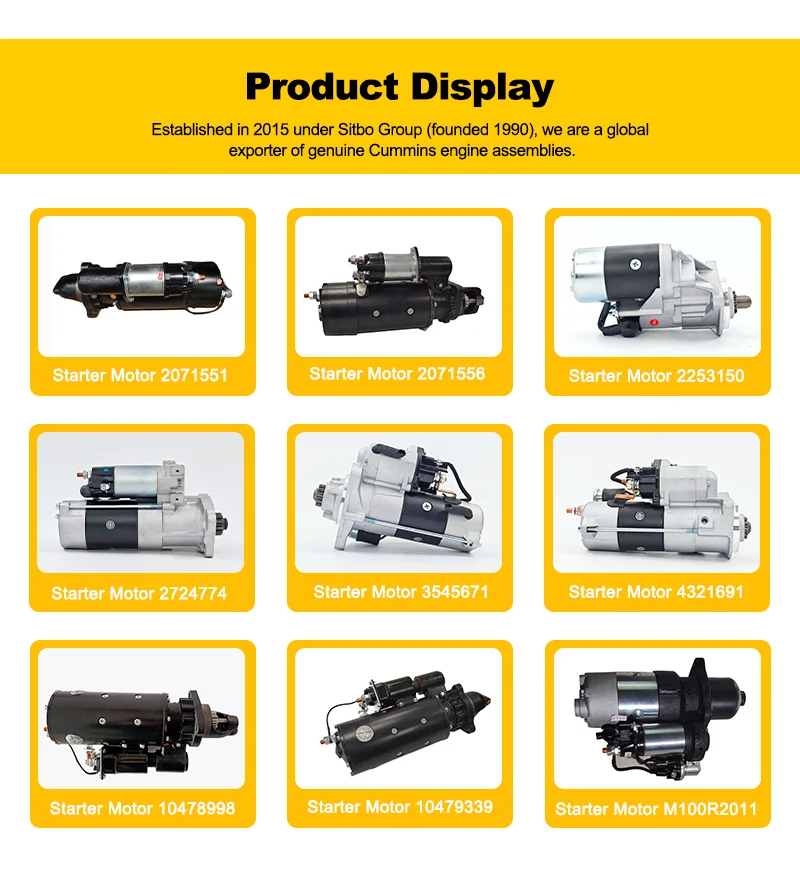 Truck Engine Parts Starter Motor 5336432 for Cummins 4BT 6BT| Alibaba.com