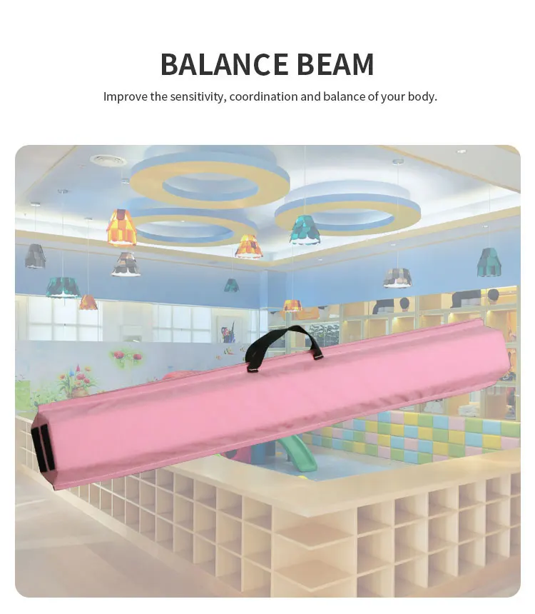 Custom Hot Kids Gymnastics Fitness Equipment Folding Foam Balance Beam For Gymnastic And ...