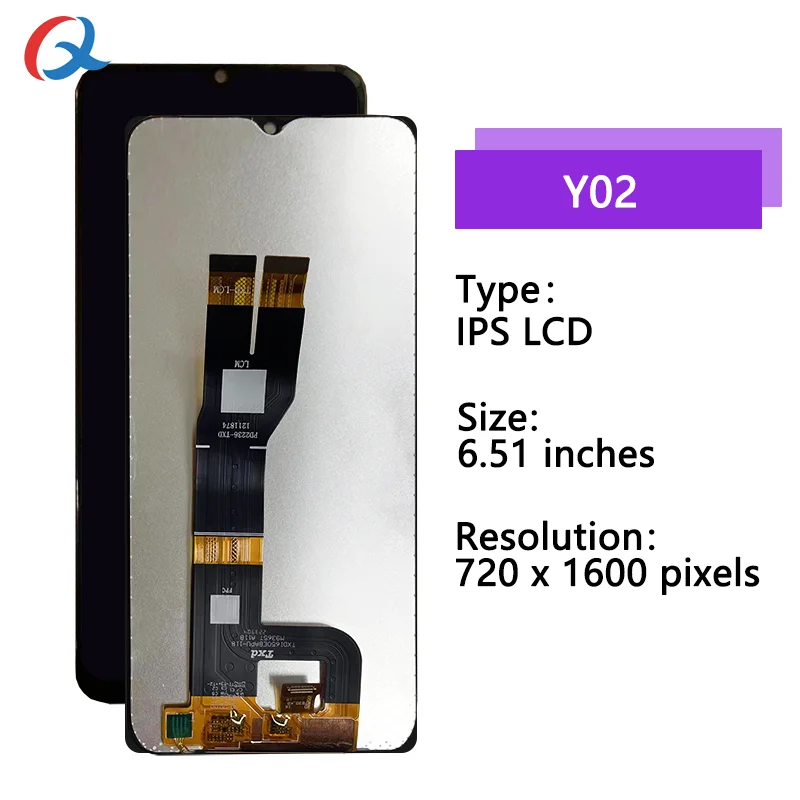 Original Phone Replacement Screen for Vivo Y02 - 6.51 Inches