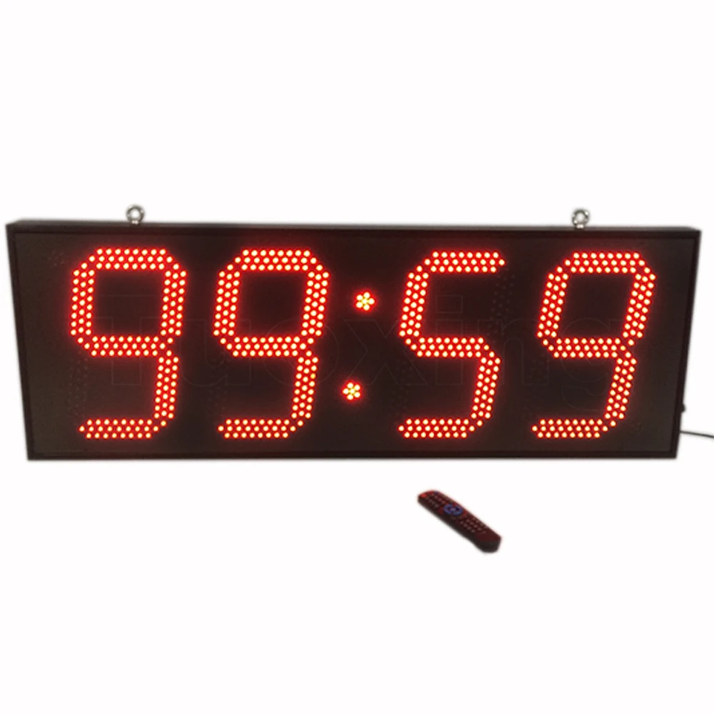 12 Inch 4 Digits Led Outdoor Large Alarm Clock Magnum Clock - Buy Alarm ...