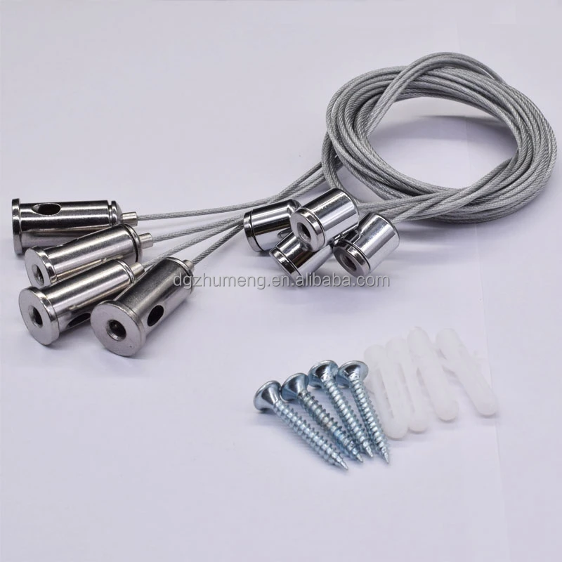 1/16 Inch High Tension Fixture Suspended Cable Light Kits