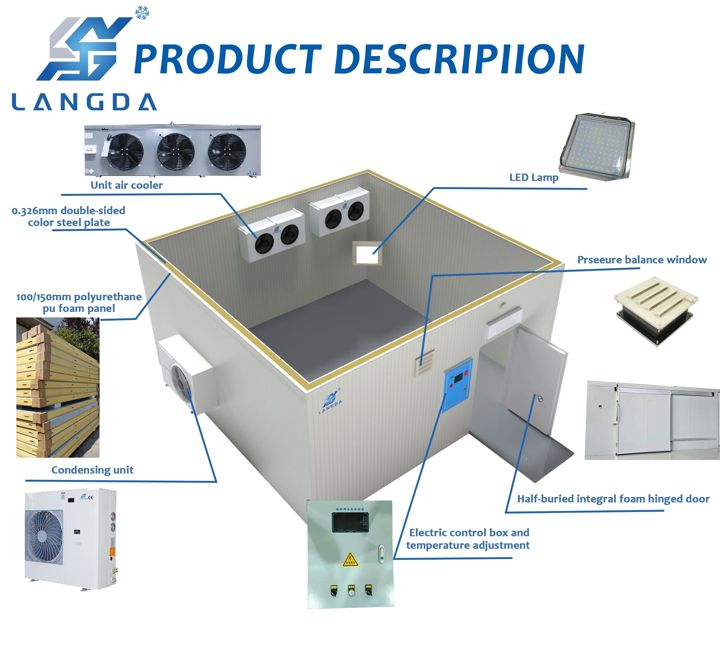 Langda Industrial Mini Blast Fridge & Deep Monoblock Freezer