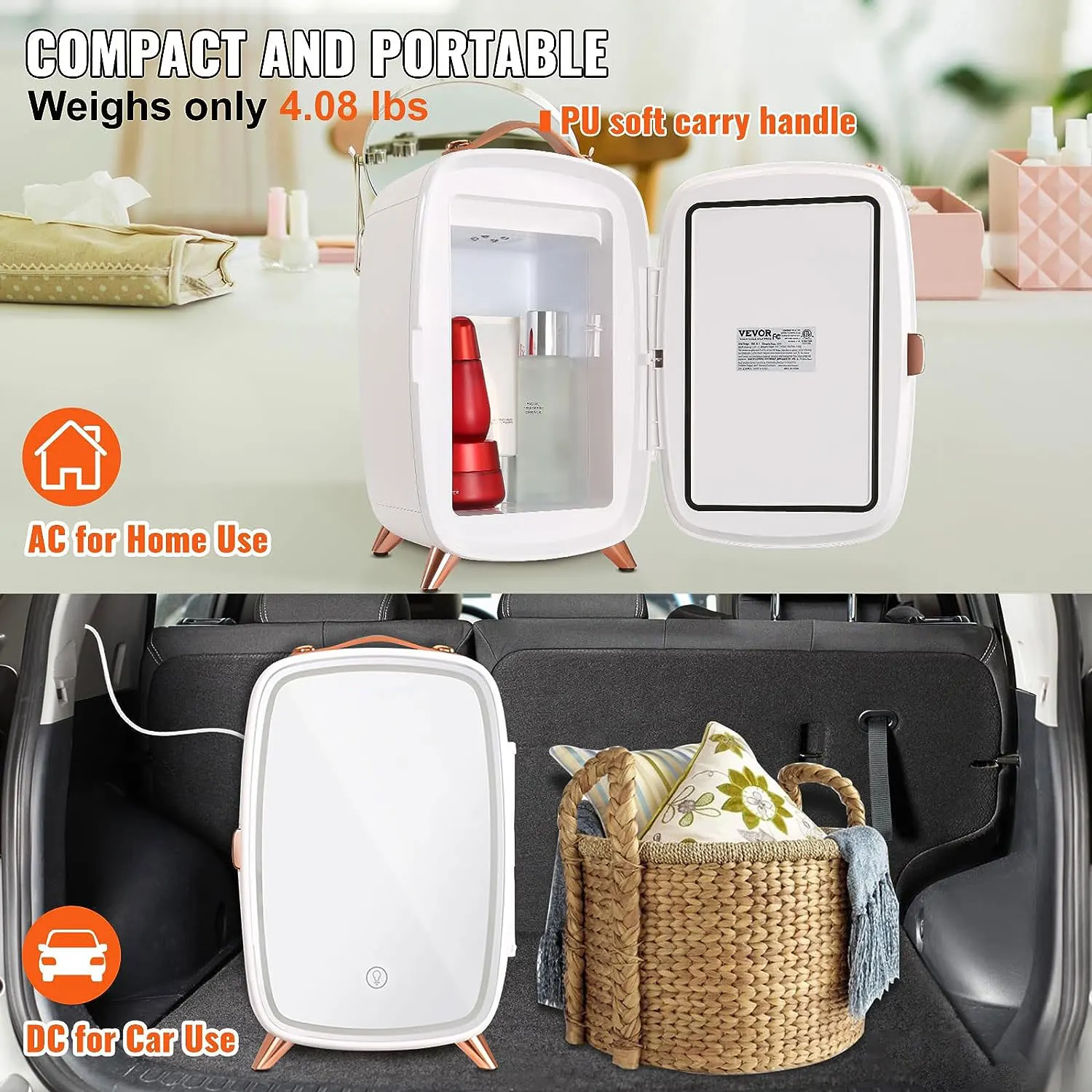 12 Liter Compact Refrigerator For Skin Care,Makeup And Cosmetic Fridge ...