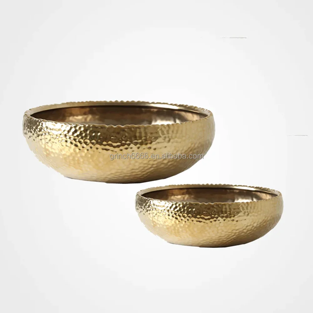 Gold Porcelain Bowls - Nordic Luxury Decorative Ceramics