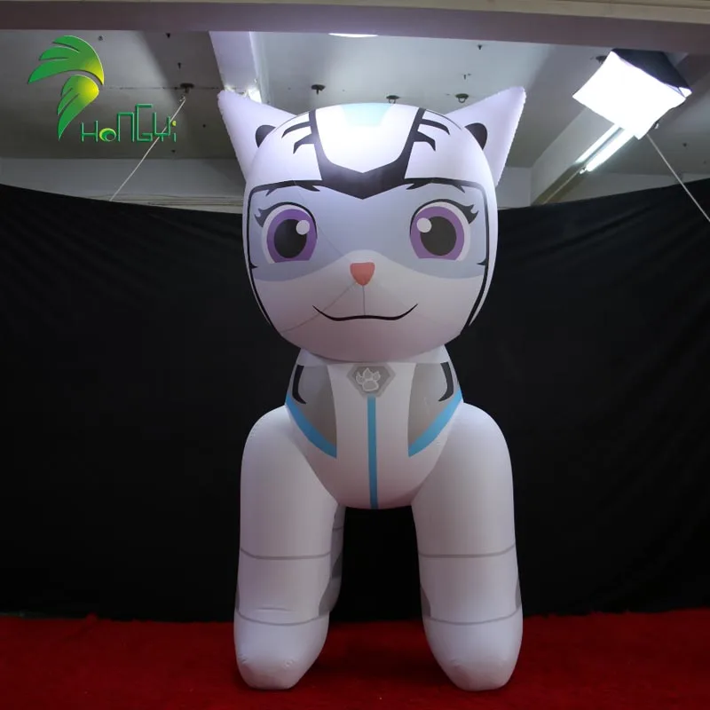 Custom Lovely Inflatable Giant Animal Pet Inflatable Robot Cat Cartoon ...