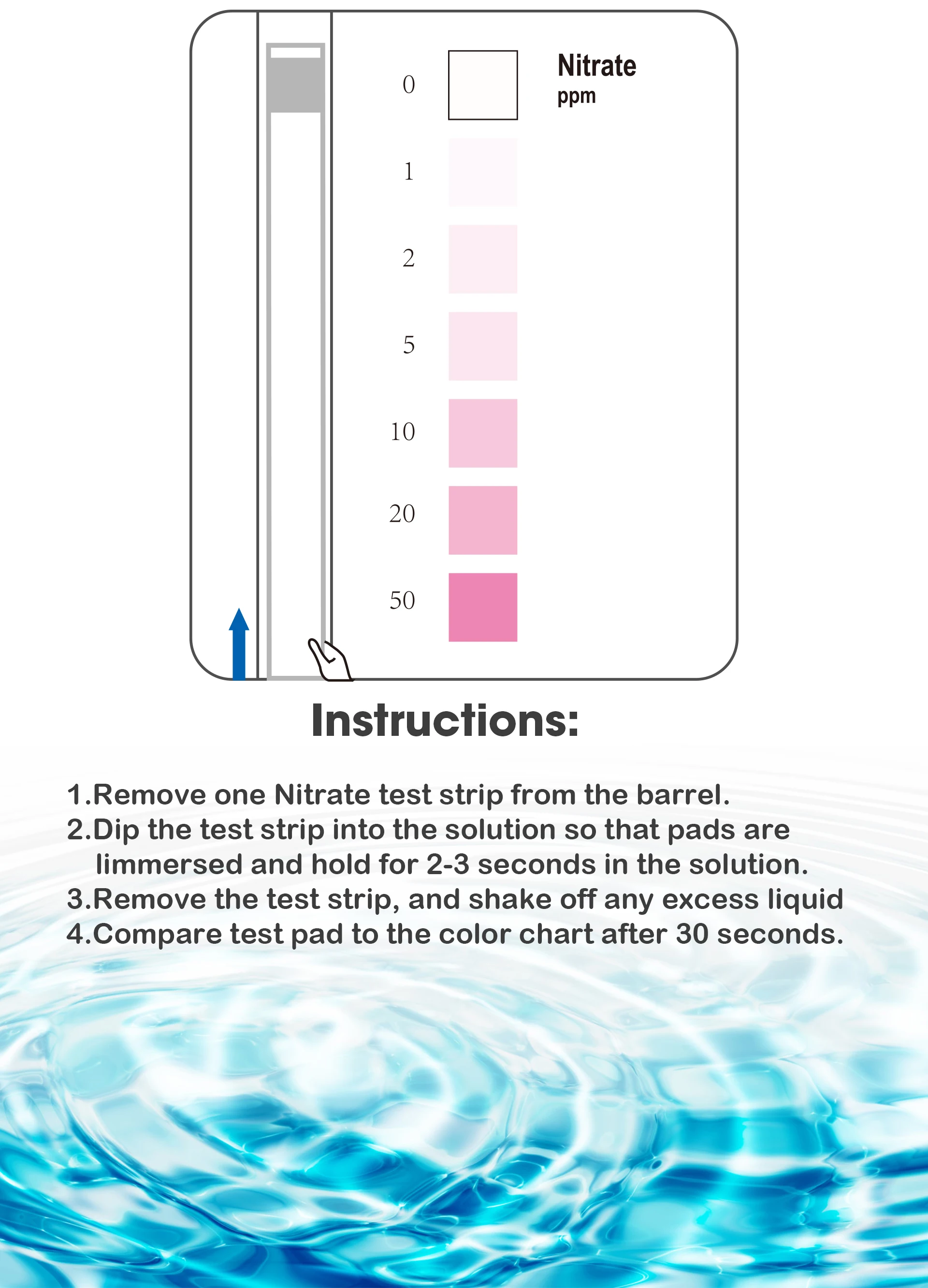 Pool And Spa Water Quality Test Strips Water Test Kits Water Nitrate ...