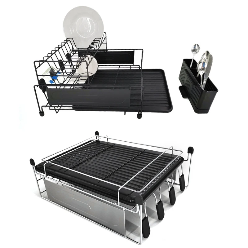 Stainless Steel Dish Drying Drainer Drying Plate Bowl Draier Kitchen ...