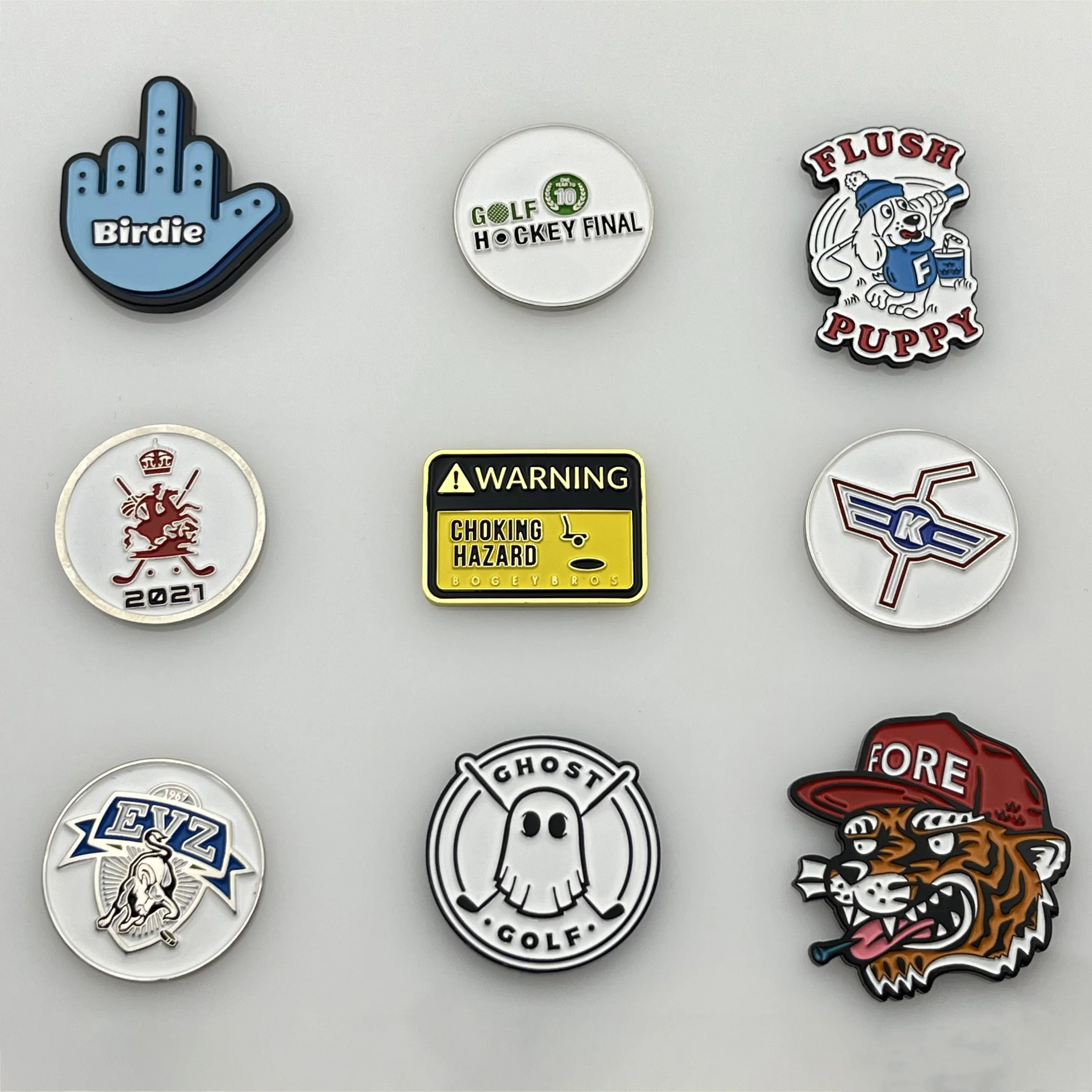 Custom Hat Clip Marker Magnetic Poker Chip Golf Ball Marker Metal Ball ...