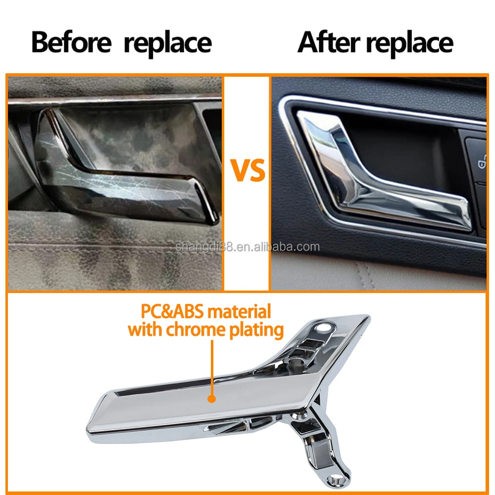 New Upgraded Interior Chrome Opening Door Pull Handle For Mercedes Benz ...