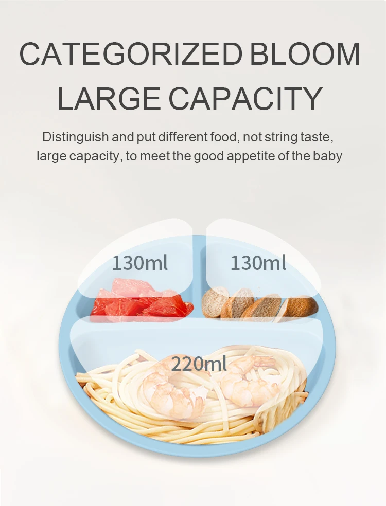 Ecofriendly Silicone Baby Plate With Strong Suction Cups Silicone Baby ...