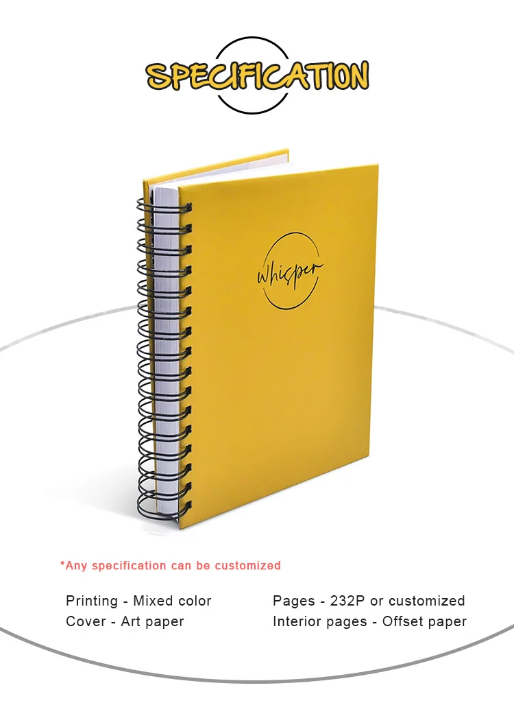 Customizable Printed Cover Notebooks Custom Cover Journal Printing ...
