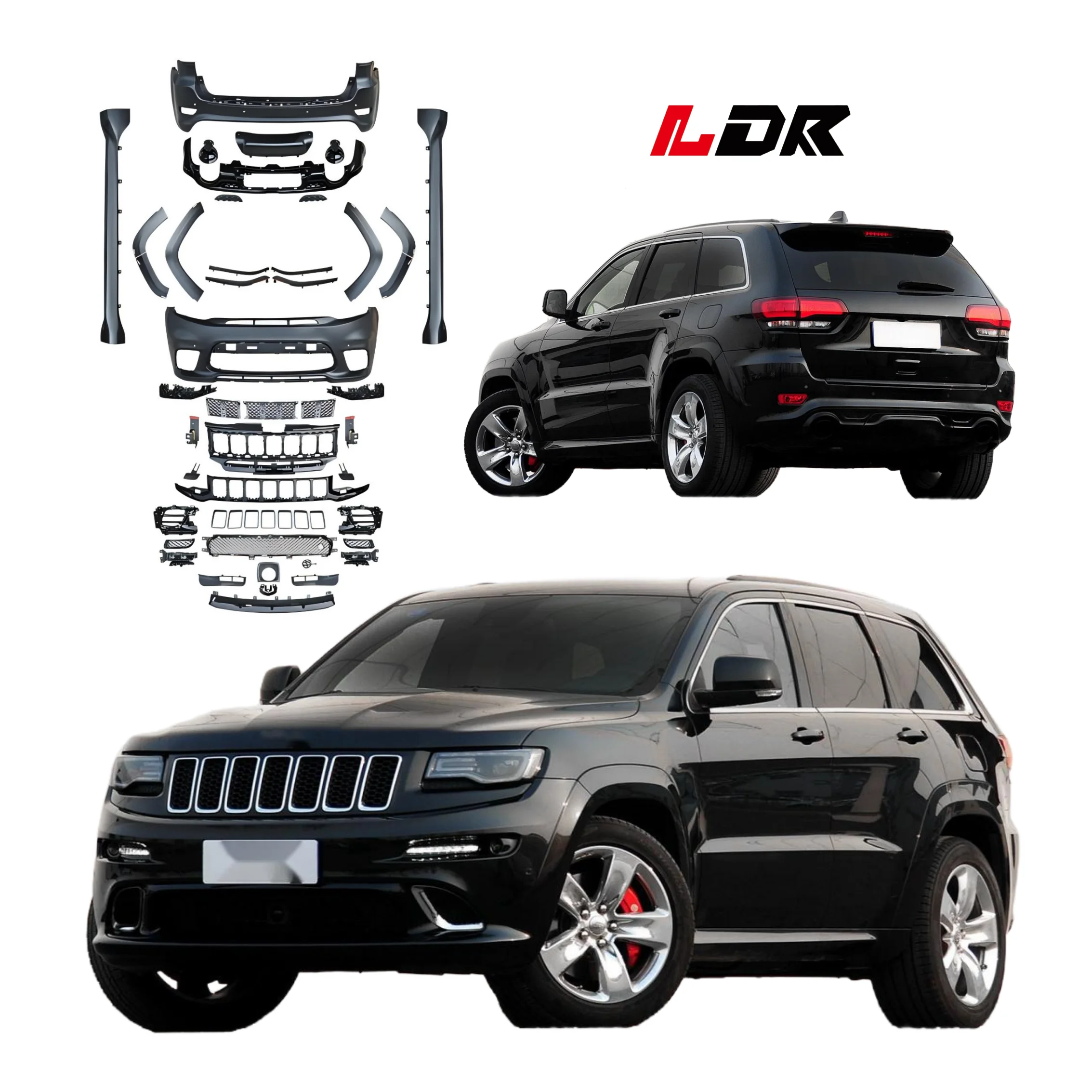 C-upgrade Body Kit Auto Parts Front Rear Complete Bumper For Srt-8 For ...