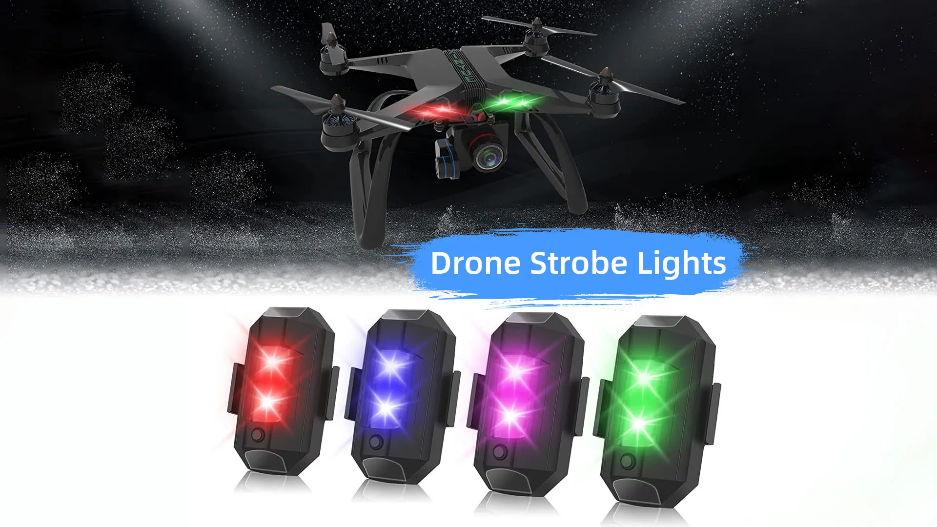 7 Colors Led Aircraft Strobe Lights,31 Lighting Models Usb Charging Universal Drone Strobe ...