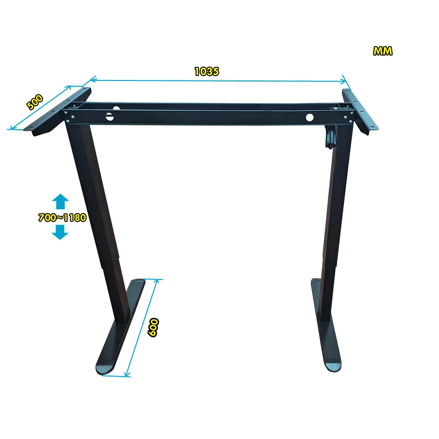 Office Furniture Ergonomic Office Desk Single Motor 2 Stage Electric ...