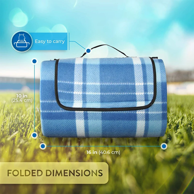 Outdoor Large Picnic Beach Mat Portable Custom Blanket Waterproof ...