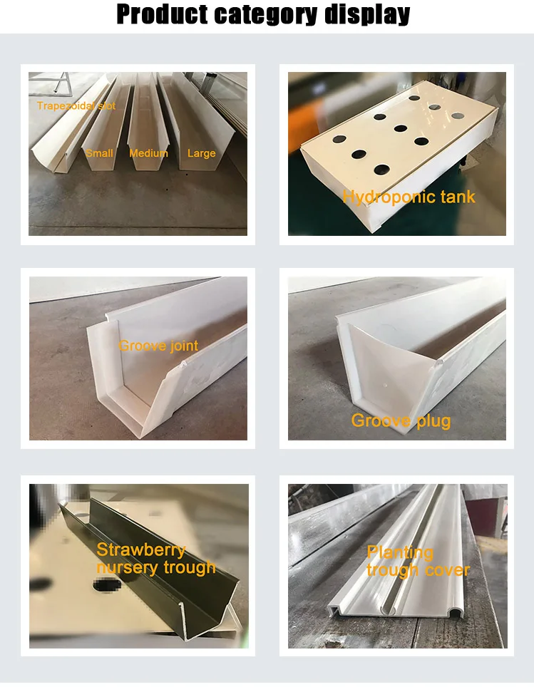 Foodgrade Vegetables Nft Hydroponic Growing Systems Gutter Planting ...