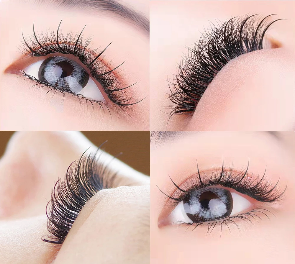 5d 7d 9d Ultra Speed Wispy Premade Lashes 0.07mm Premade Spike Fans ...