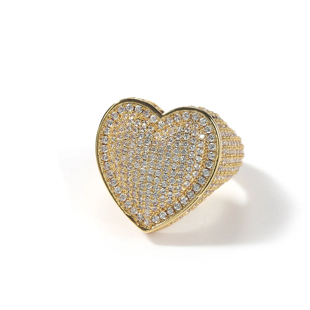 Lwr70145 Manufacturer Supplier China Cheap Full Zircon Heart Ring ...