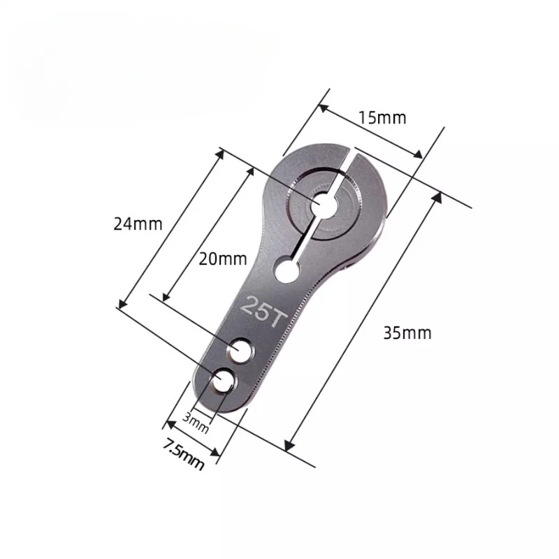 18t 25t Rudder Servo Arm Wheel Metal Disc Horn For Digital Servo Ds3230 ...