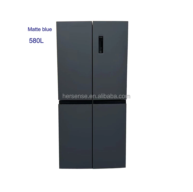 Large Refrigerators 580L 4 Door Matte Blue Smart Fridge