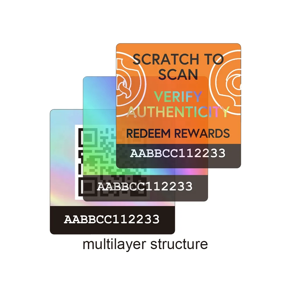 Custom Barcode Label Product 3d Scratch Off Qr Code Labels Roll Unique ...