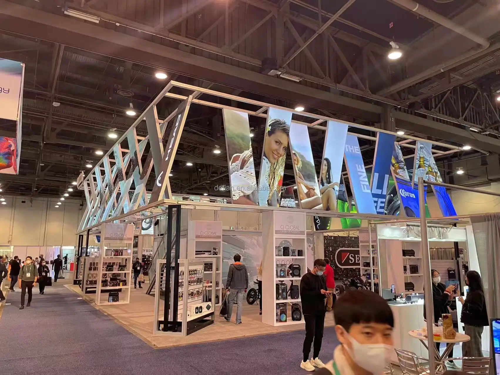 Customize Double Deck Exhibition Booth - Two Story Trade Show Stand