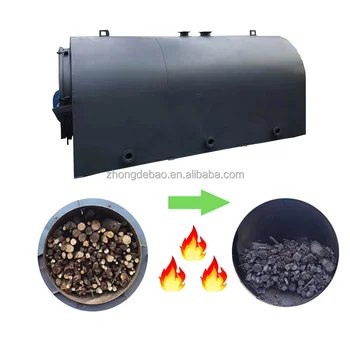 High Temperature Pyrolysis Coconut Shell Charcoal Carbonization Oven ...