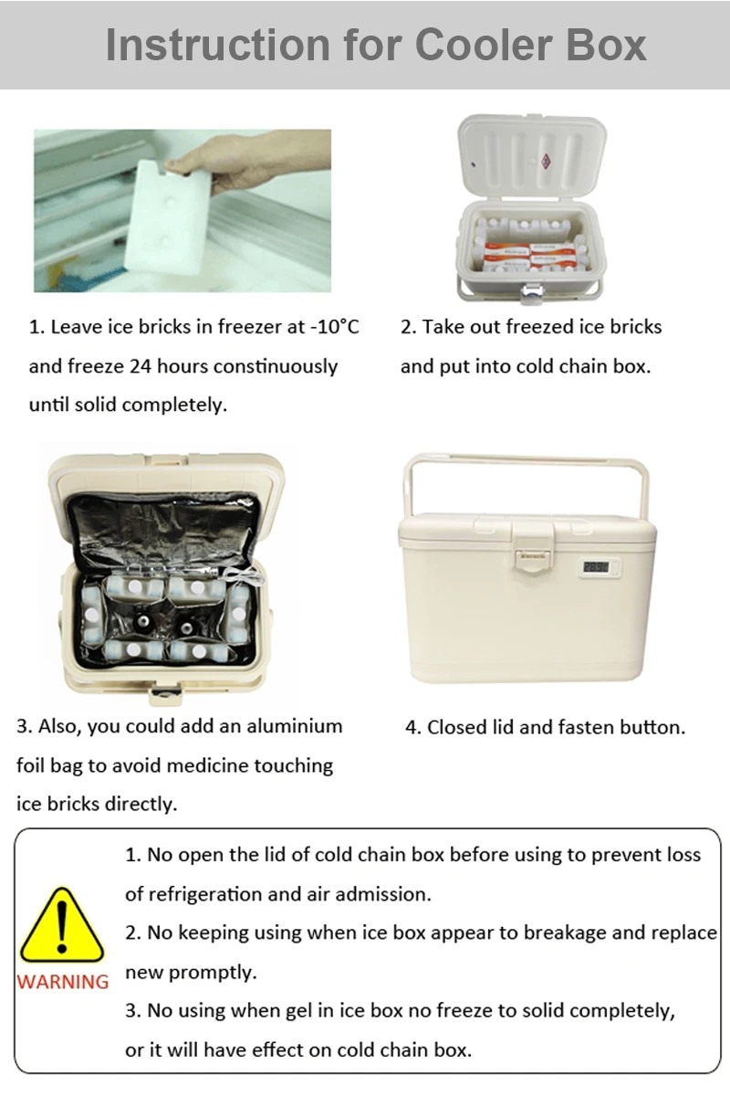 Microbiology Sample Biological Medical Insulated Cooler Box - Buy ...
