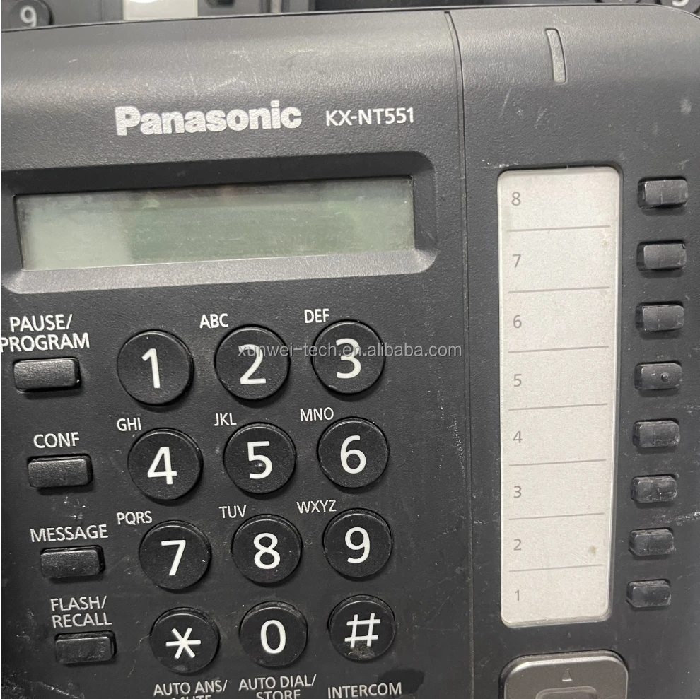 Panason KX-NT551 IP Telephone Black Version for KX-TDE100/TDE200/TDE600 ...