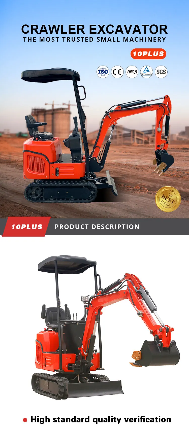 Cheap Mini Excavators for Sale - 1 Ton, 2 Ton, 3 Ton, 6 Ton Hydraulic ...