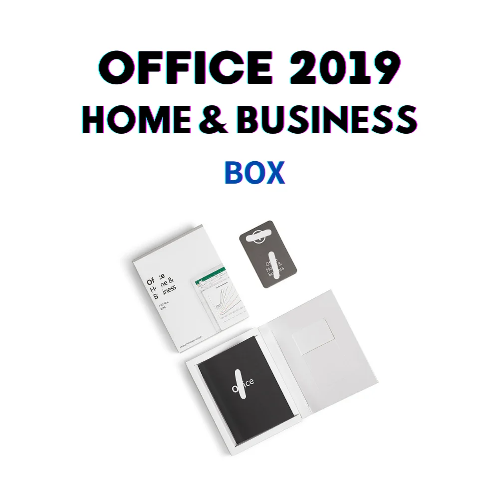office 2019 Home and business keycard box for PC online activation ...