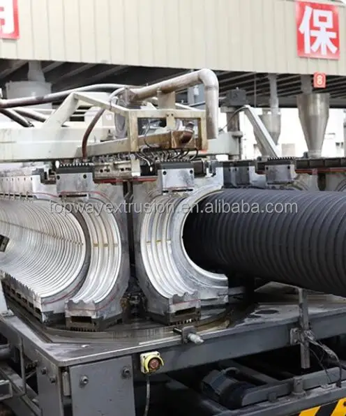 110mm Hdpe Double Wall Corrugated Pipe Making Machine Plastic ...