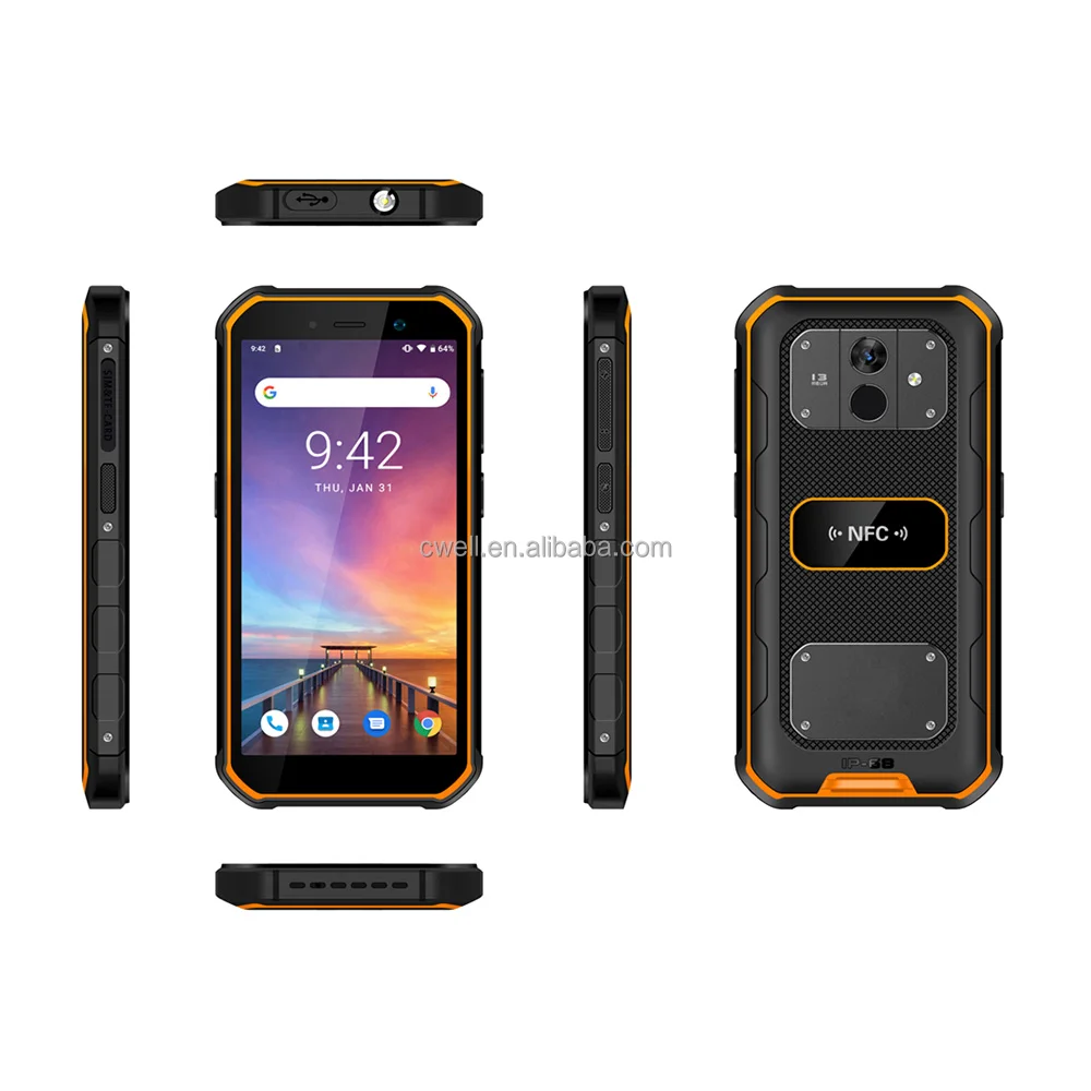Uniwa F963 Pro Ip68 Waterproof Octa-core Android 13 Smartphone 5050mah Nfc Gps Sos Fingerprint ...