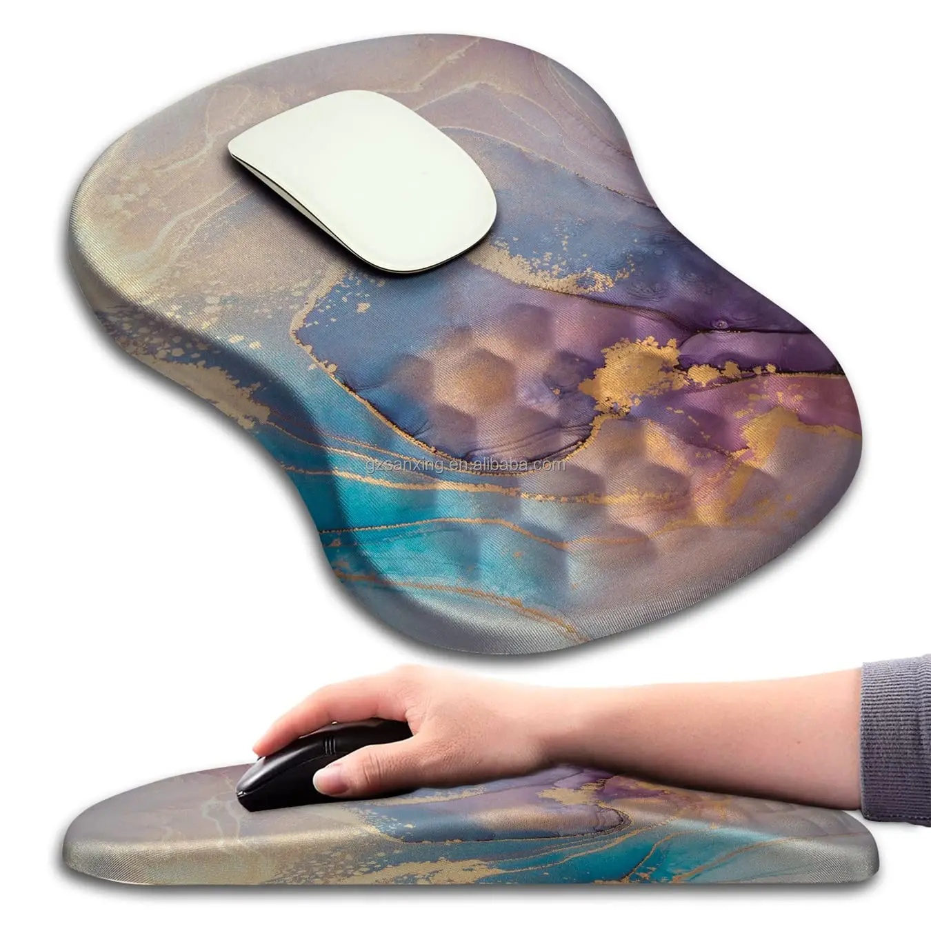 Ergonomic Memory Foam Mouse Pads for Home Office Comfort