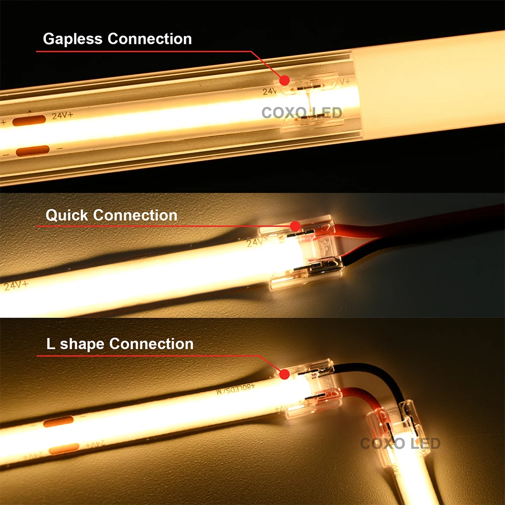 COXO COB LED Strip Lights - Flexible, Efficient Lighting