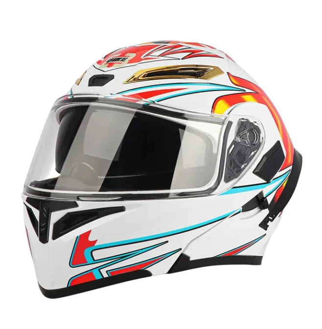 Wholesale High-quality Unisex Double-lens Riding Full-helmet Motorcycle ...