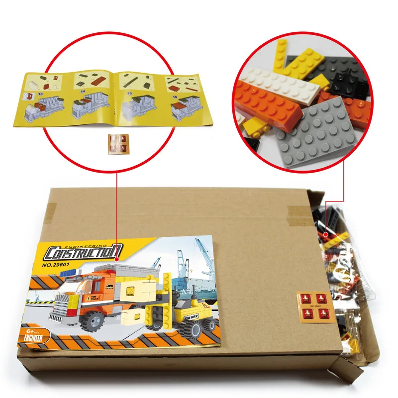 Construction Engineering Vehicles Loader Forklift Building Block Kits ...