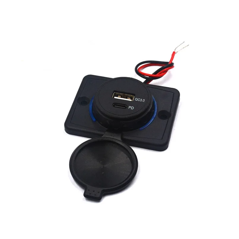 Factory Car Rv Dc 12v Car Usb Port Dual Qc Fast Charging Adapter ...