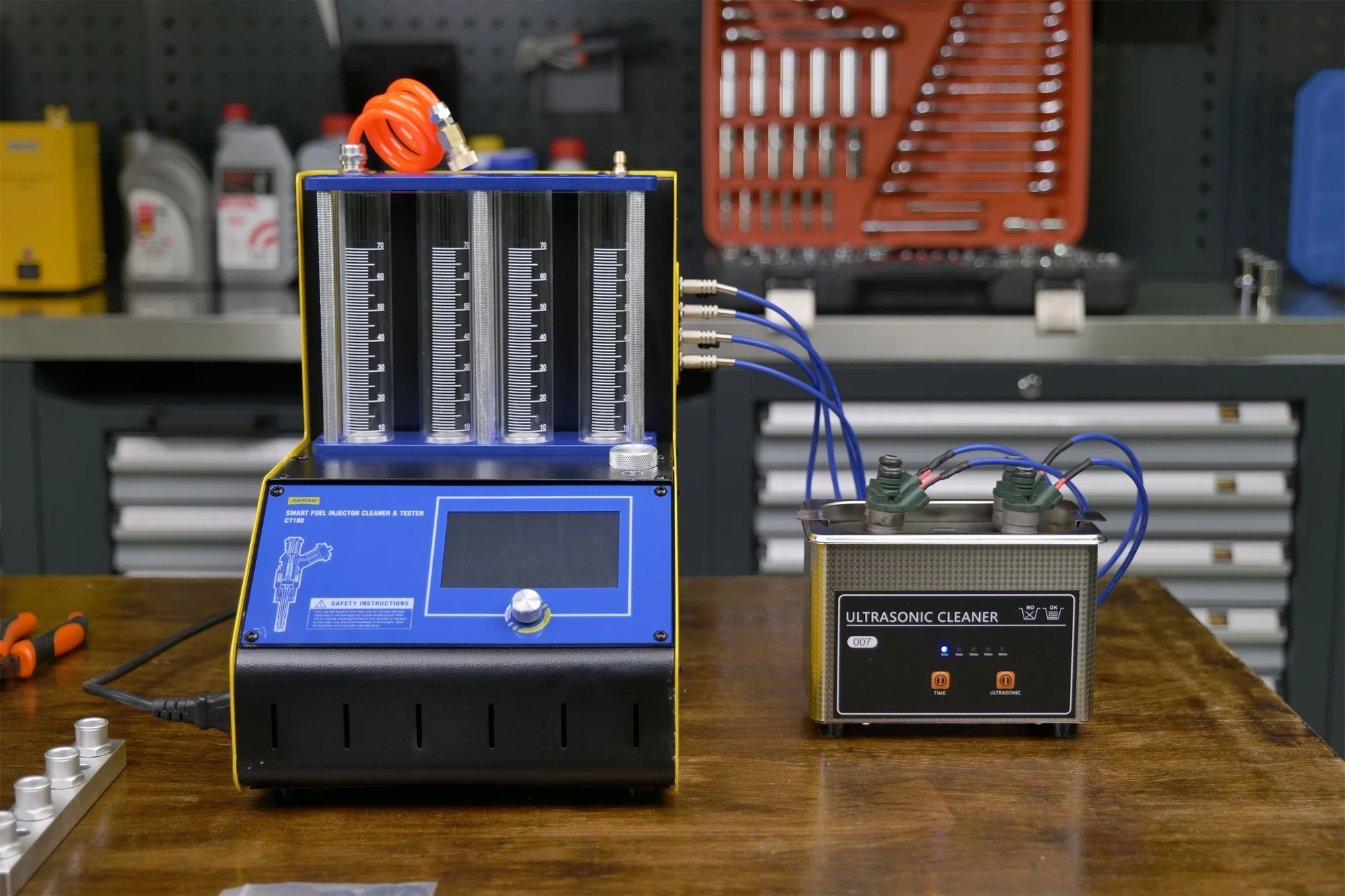 Autool Ct180 Intelligent Upgrade Fuel Injector Tester Cleaning Machine ...