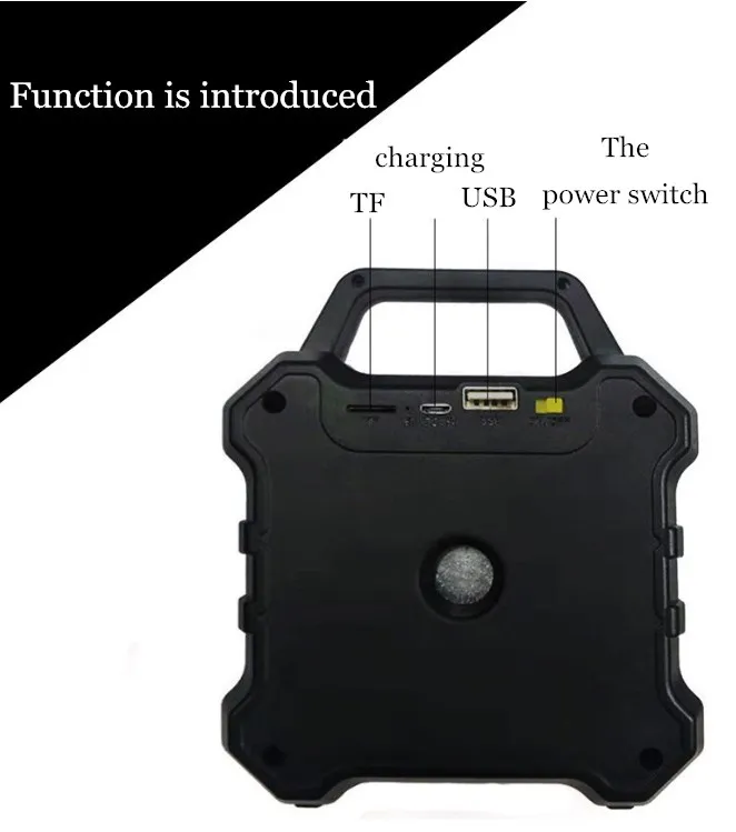 Bt Speaker With Handle Speaker Portable Wireless Plug-in Card For ...