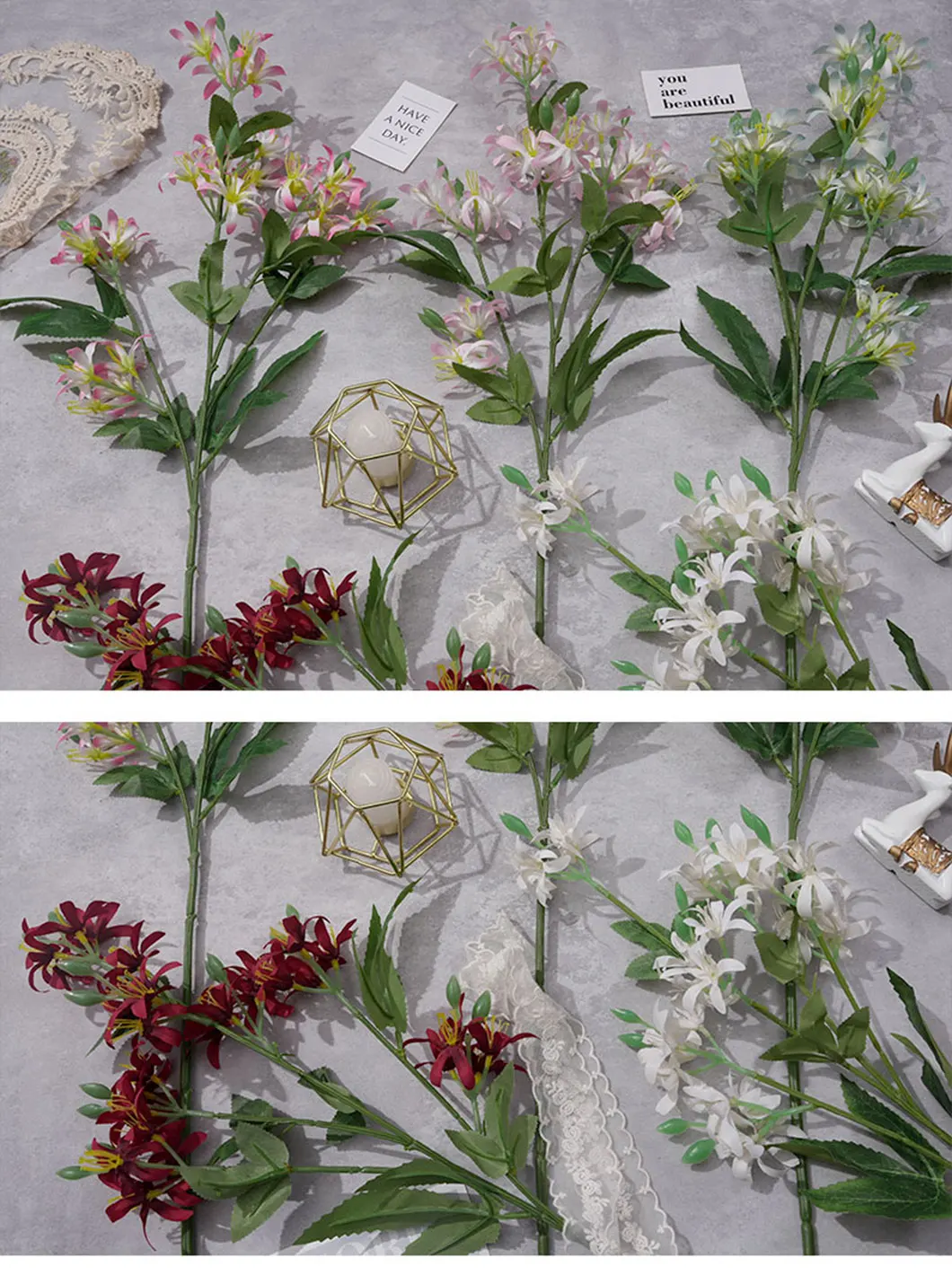 Fresh Honeysuckle Tall Branch Morning Glory New Shop Welcome Decoration ...