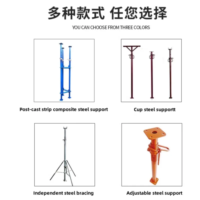 Adjustable Galvanized Steel Prop Shoring Jacks for Construction