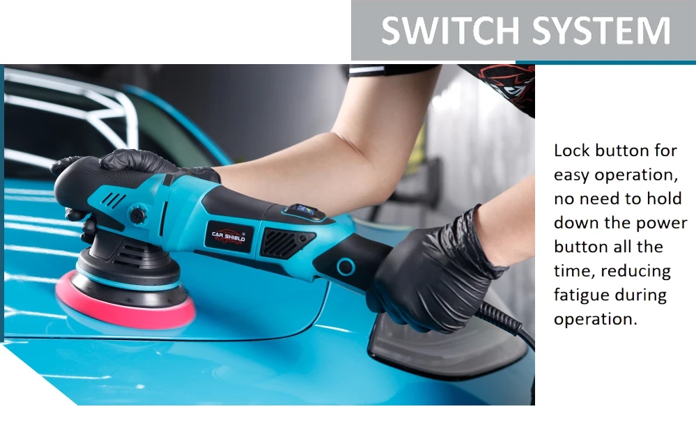 CAR SHIELD 1000w 5 Inch 15mm Random Orbital DA Digital Long Throw ...